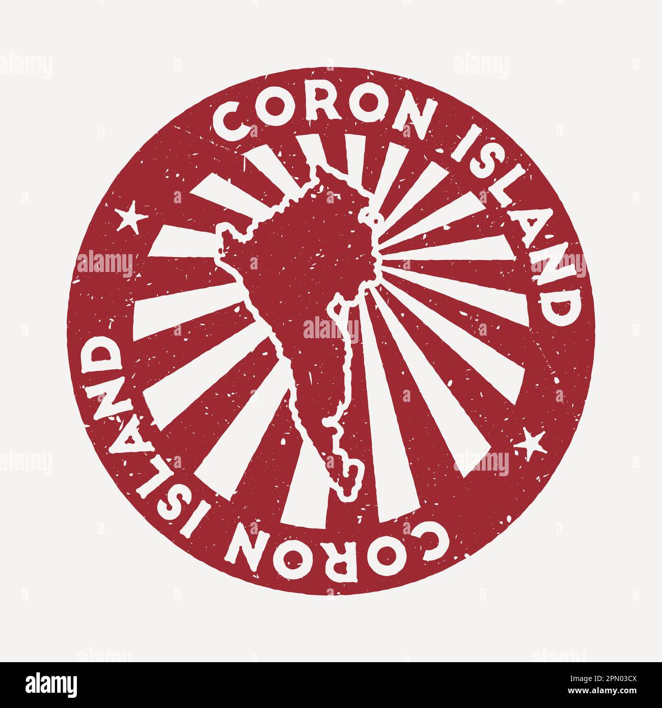 Coron island stamp hi-res stock photography and images - Alamy