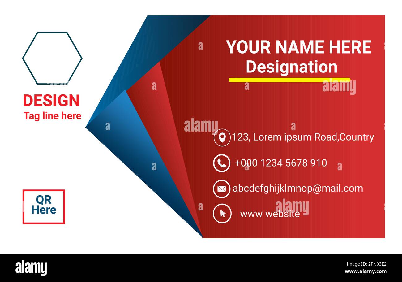 Visiting card design hi-res stock photography and images - Alamy