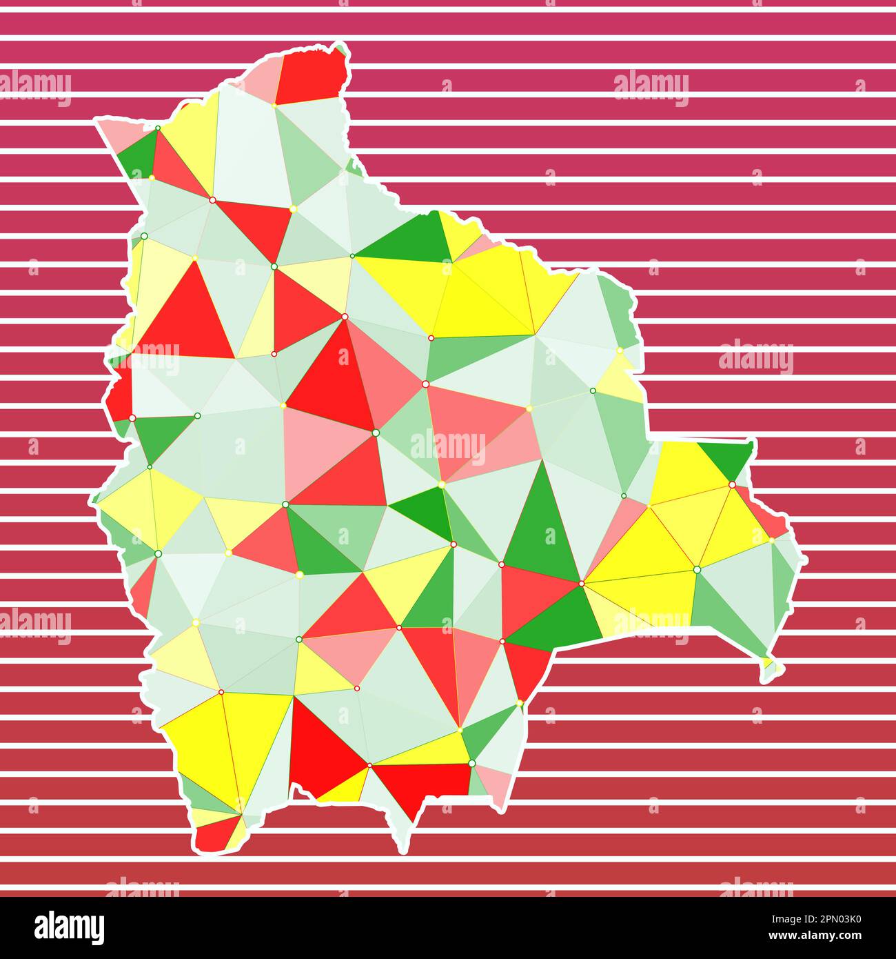 Bolivia vector illustration. Bolivia design on gradient stripes ...