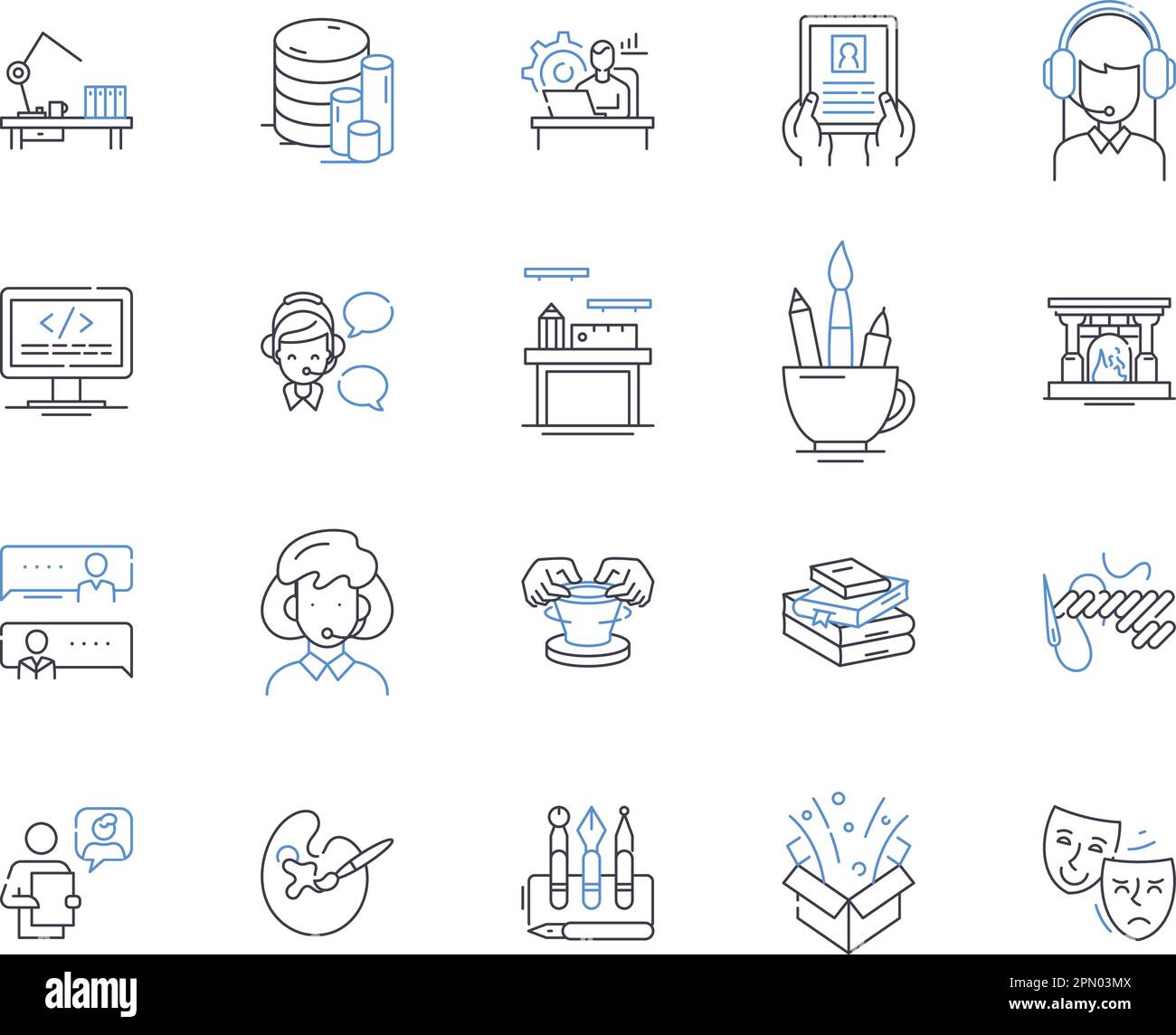 Freelance enterpreneur outline icons collection. Freelancer ... Freelance enterpreneur outline icons collection. Freelancer ...
