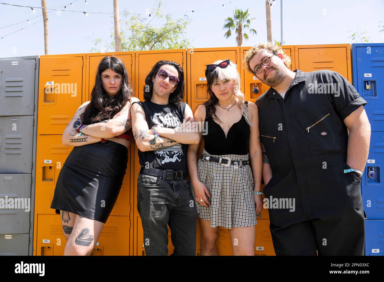 Violet Mayugba, left, Narsai Malik, Alexia Roditis, and Davifd Orozco ...
