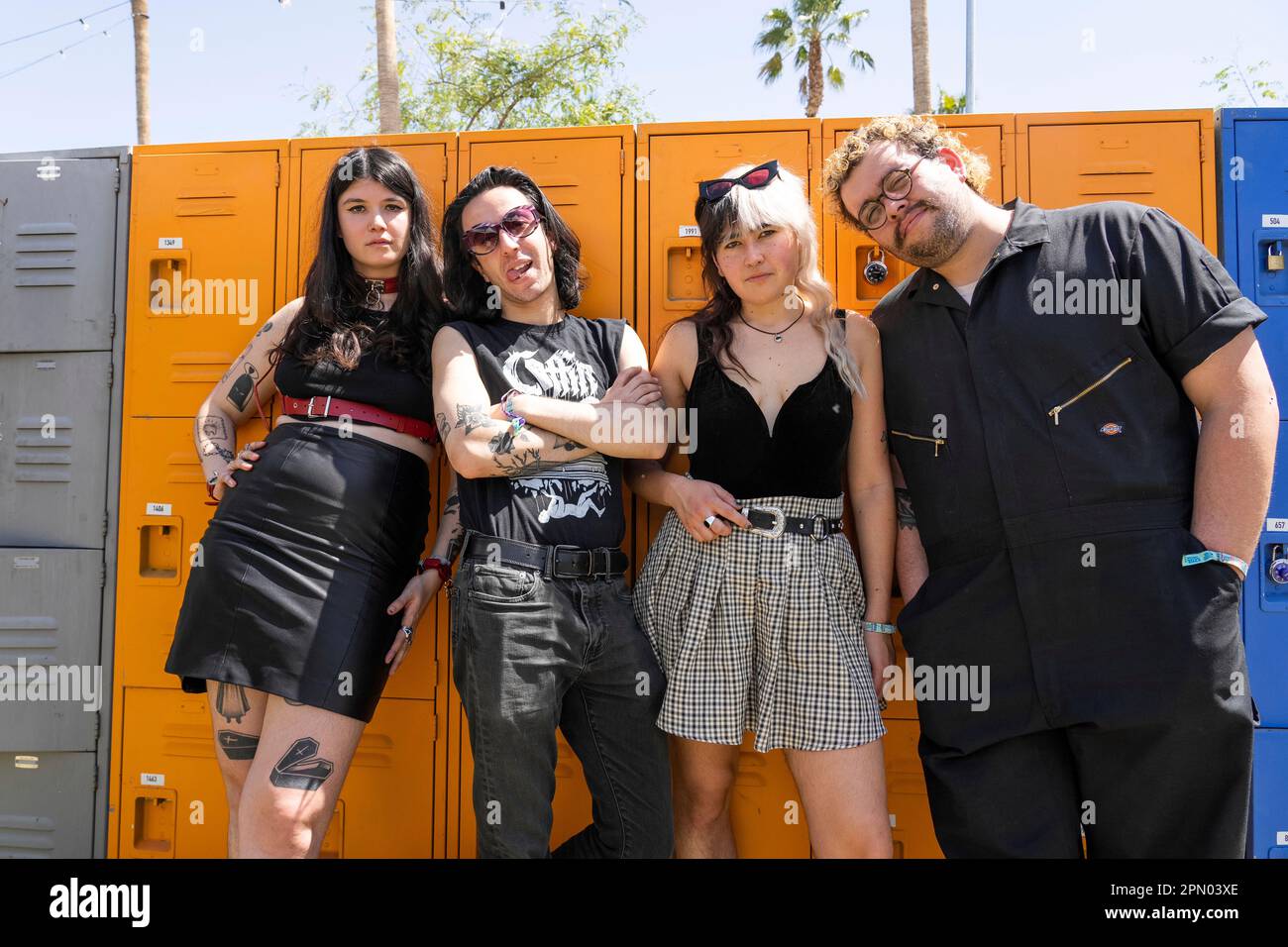 Violet Mayugba, left, Narsai Malik, Alexia Roditis, and Davifd Orozco ...