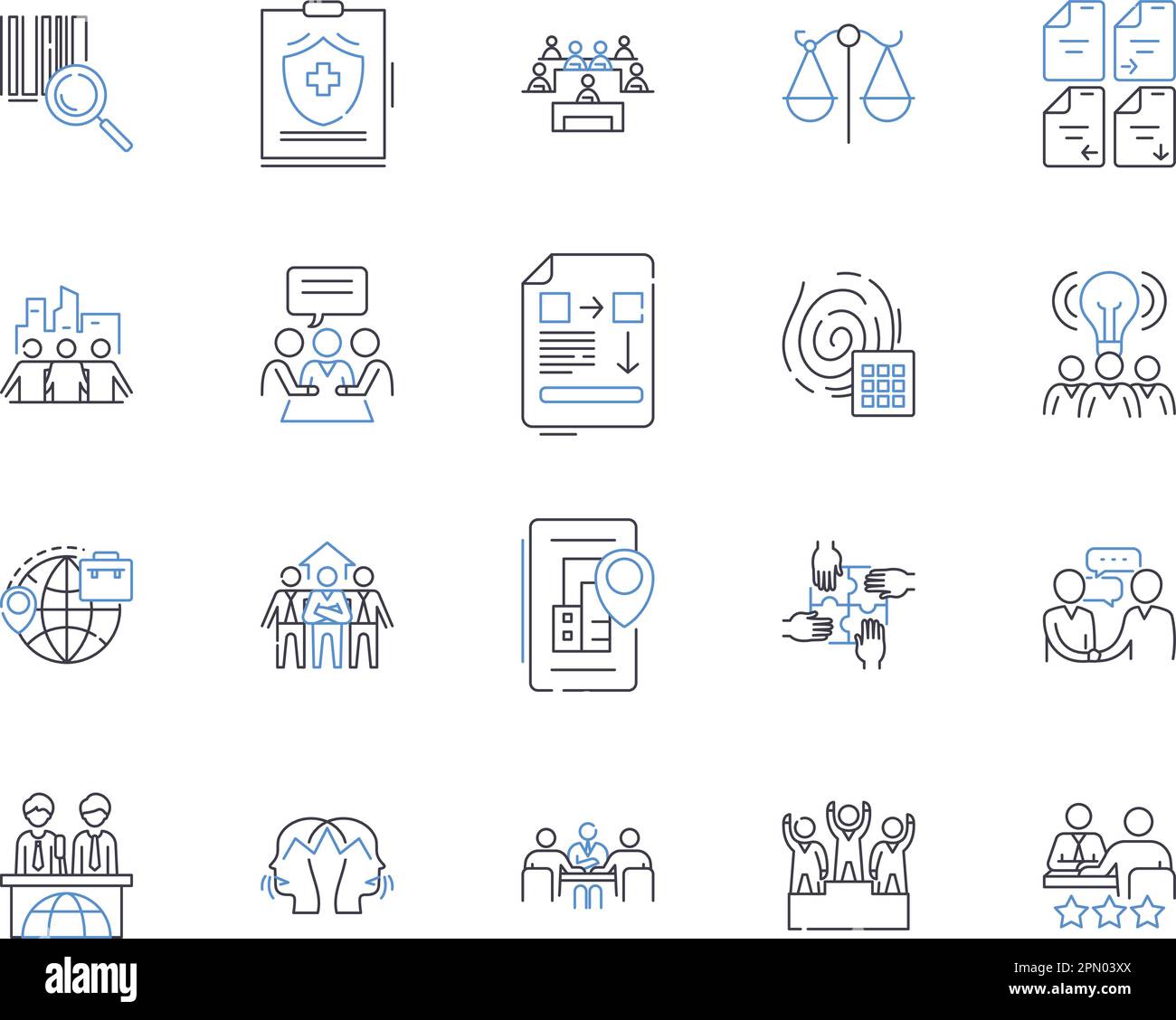 Hedge fund outline icons collection. Hedge, Fund, Investing, Investment ...