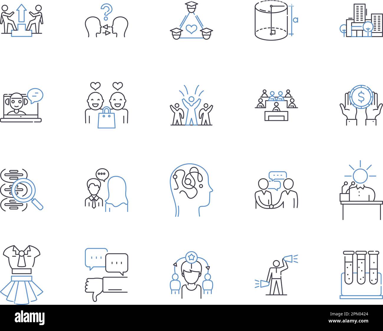 School and education outline icons collection. School, Education, Learn, Teach, Studying ...