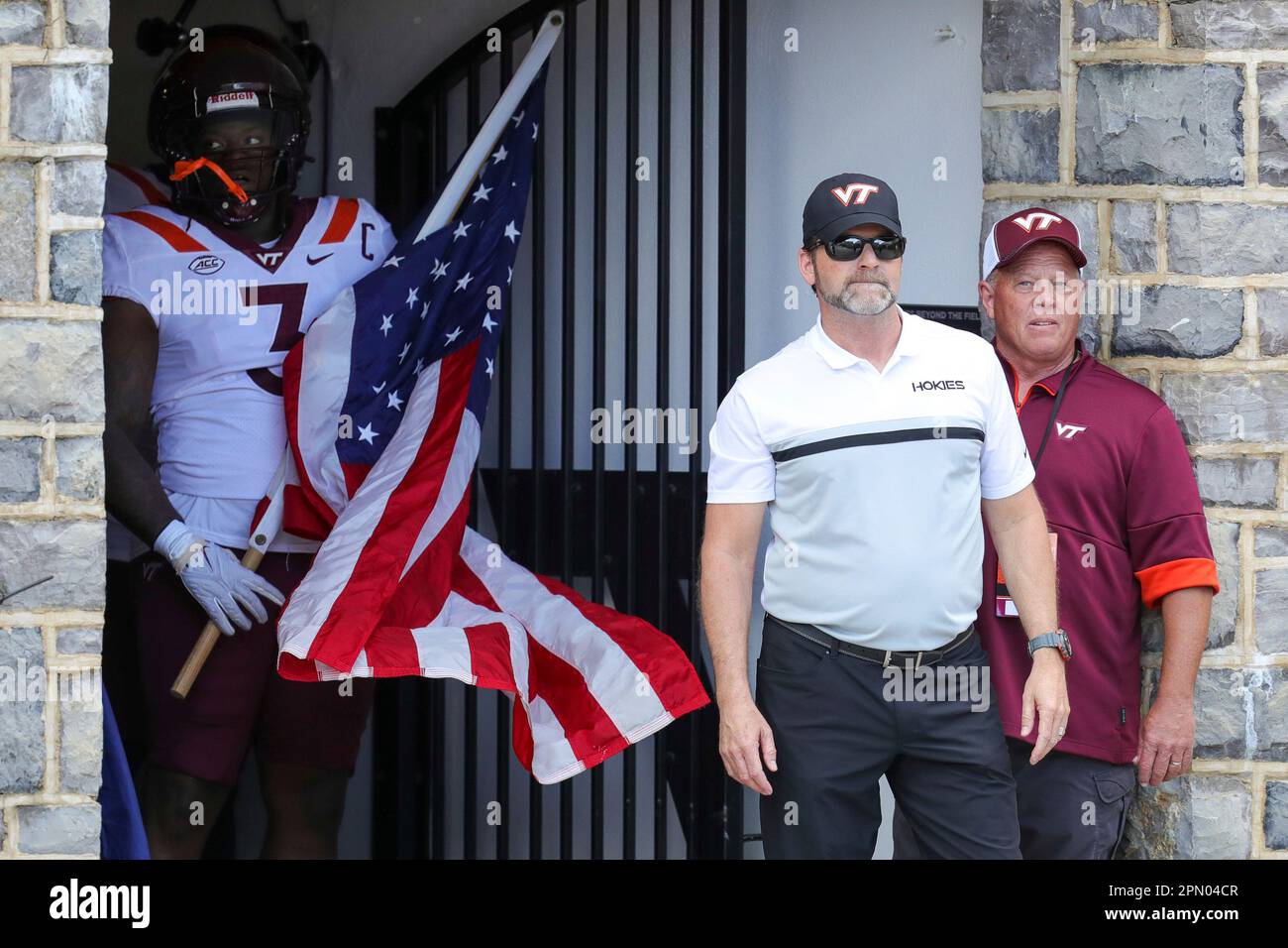 April 15, 2023: Virginia Tech Hokies head coach Brent Pry and Virginia ...