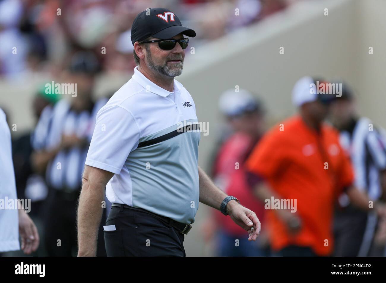 April 15, 2023: Virginia Tech Hokies head coach Brent Pry during ...