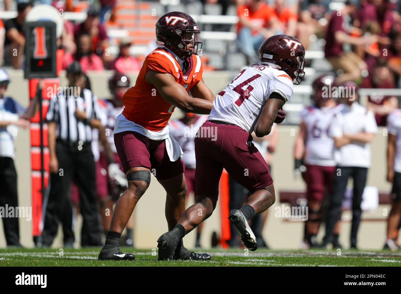 Blacksburg, Virginia, USA. 15th Apr, 2023. Virginia Tech Hokies ...