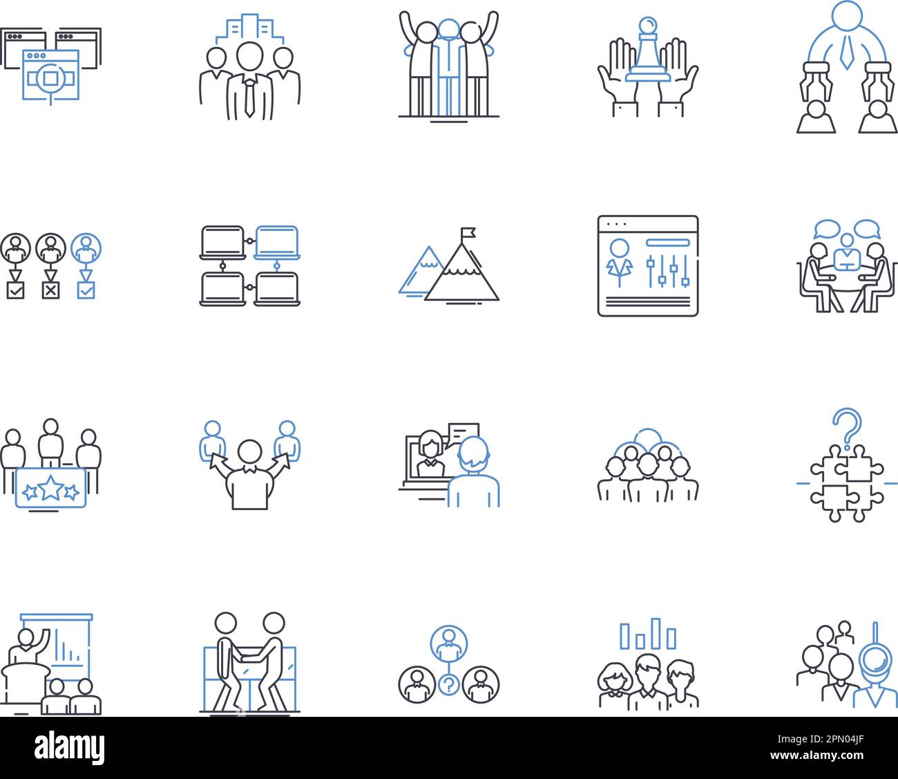 Business meeting outline icons collection. Business, Meeting ... Business meeting outline icons collection. Business, Meeting ...