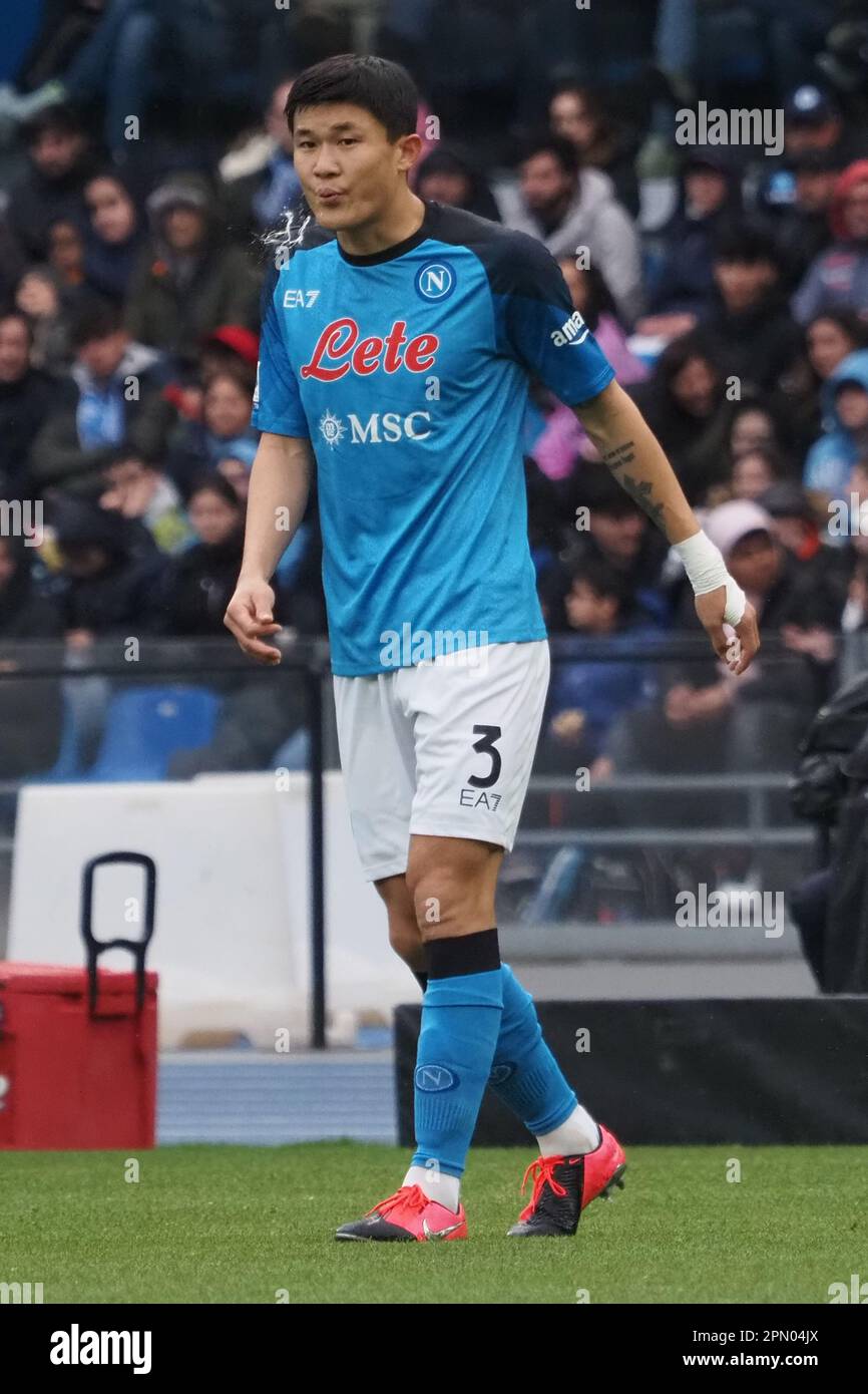 Napoli, Italy. 15th Apr, 2023. Kim Min Jae player of Napoli, during the ...
