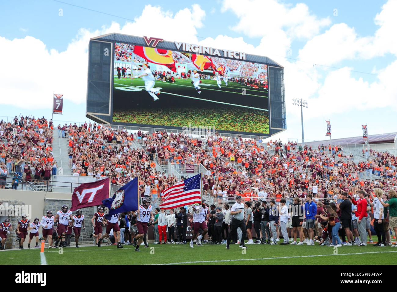 Blacksburg, Virginia, USA. 15th Apr, 2023. Virginia Tech Hokies take ...