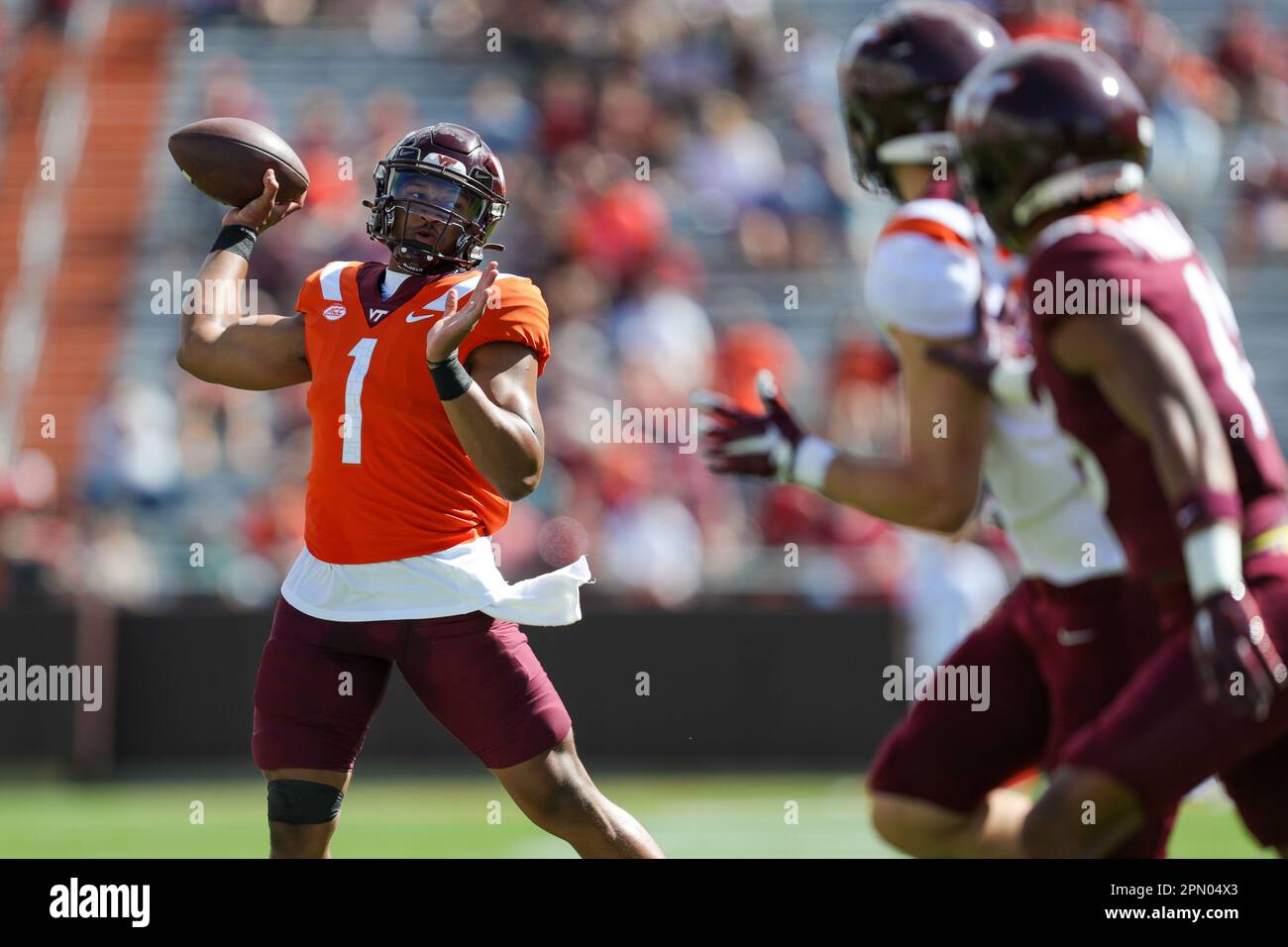 Blacksburg, Virginia, USA. 15th Apr, 2023. Virginia Tech Hokies ...