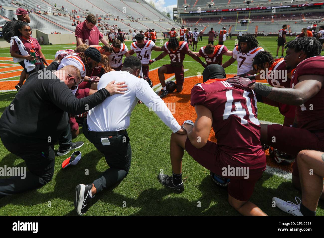 Blacksburg, Virginia, USA. 15th Apr, 2023. Virginia Tech Hokies ...