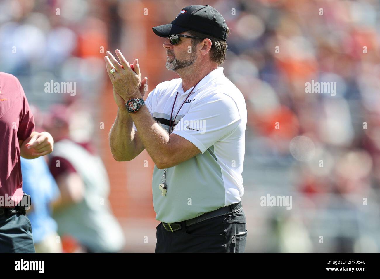 Blacksburg, Virginia, USA. 15th Apr, 2023. Virginia Tech Hokies head ...