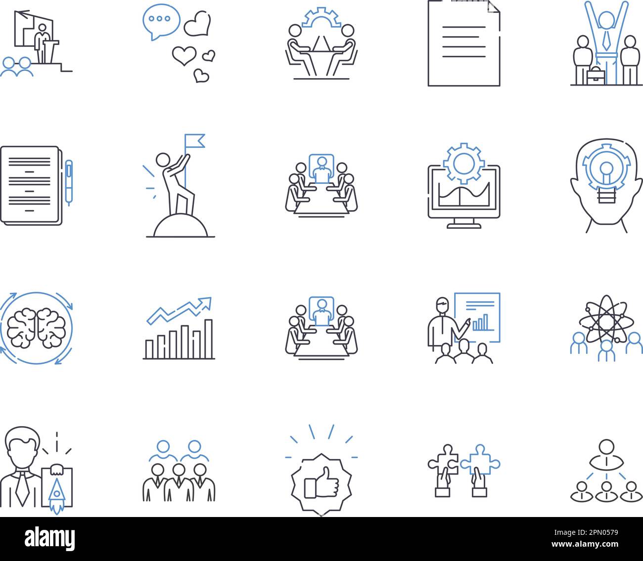 Quality Control Outline Icons Collection Quality Control Assurance