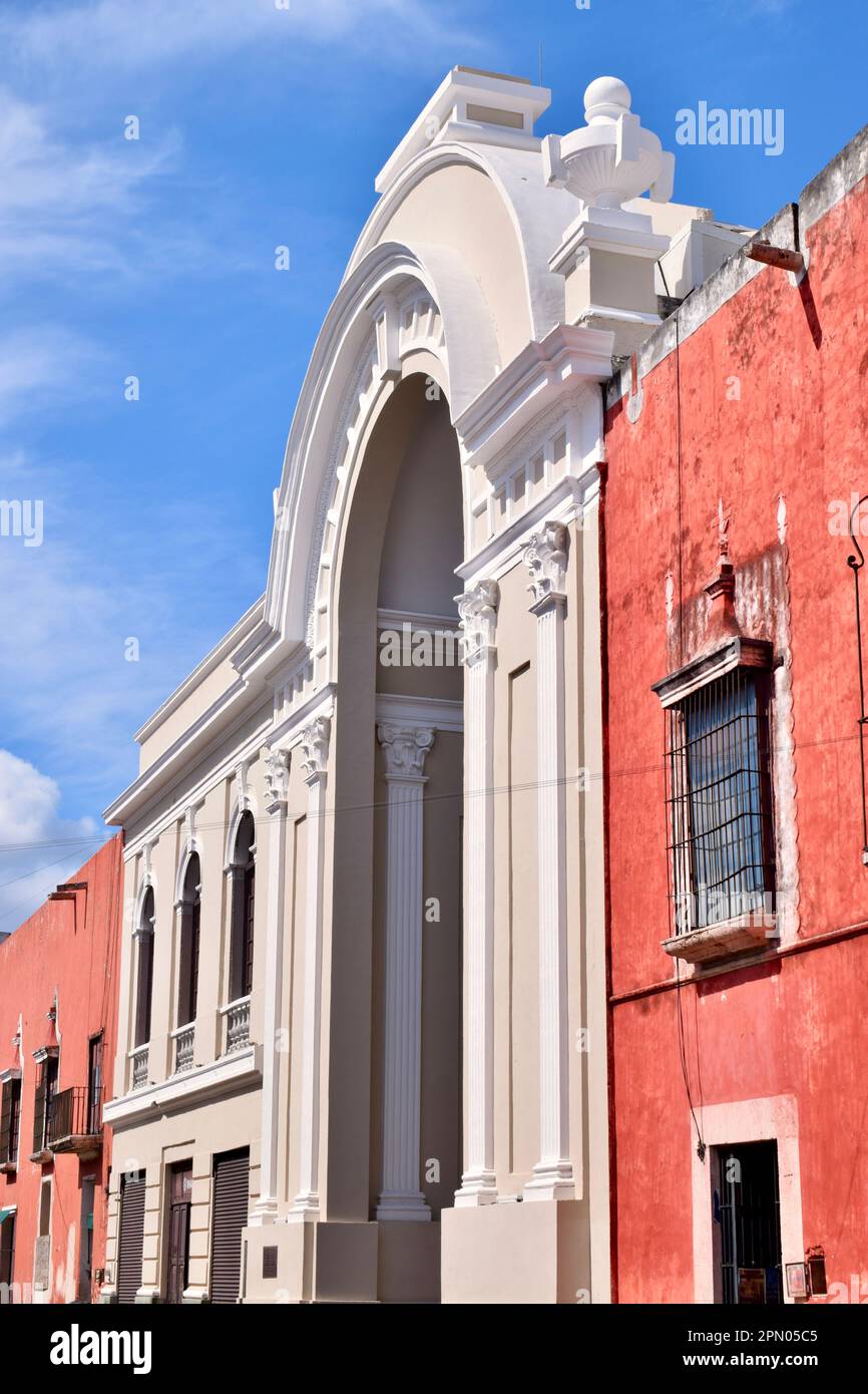 A side view of the facade of the Ateneo Peninsular, the contemporary ...