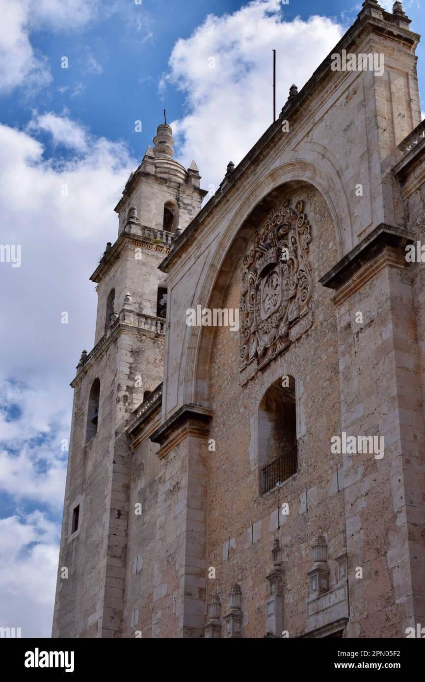 Catedral San Ildefonso in the historic center of Merida, Yucatan ...