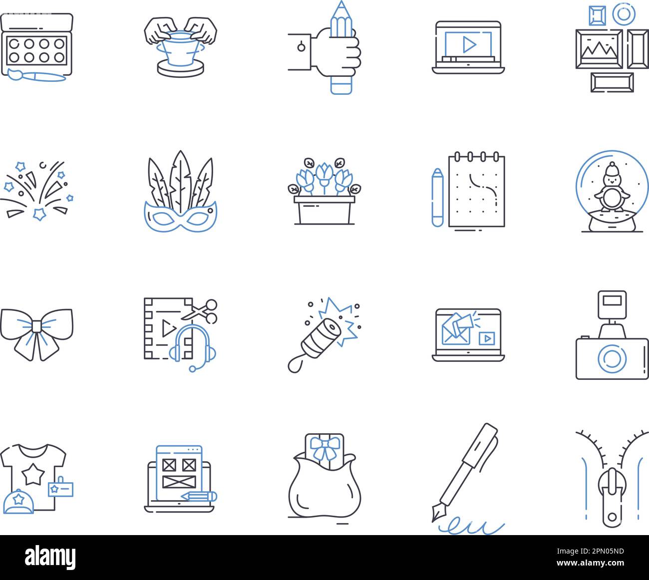 DIY projects outline icons collection. Crafts, Modelling, Building ...