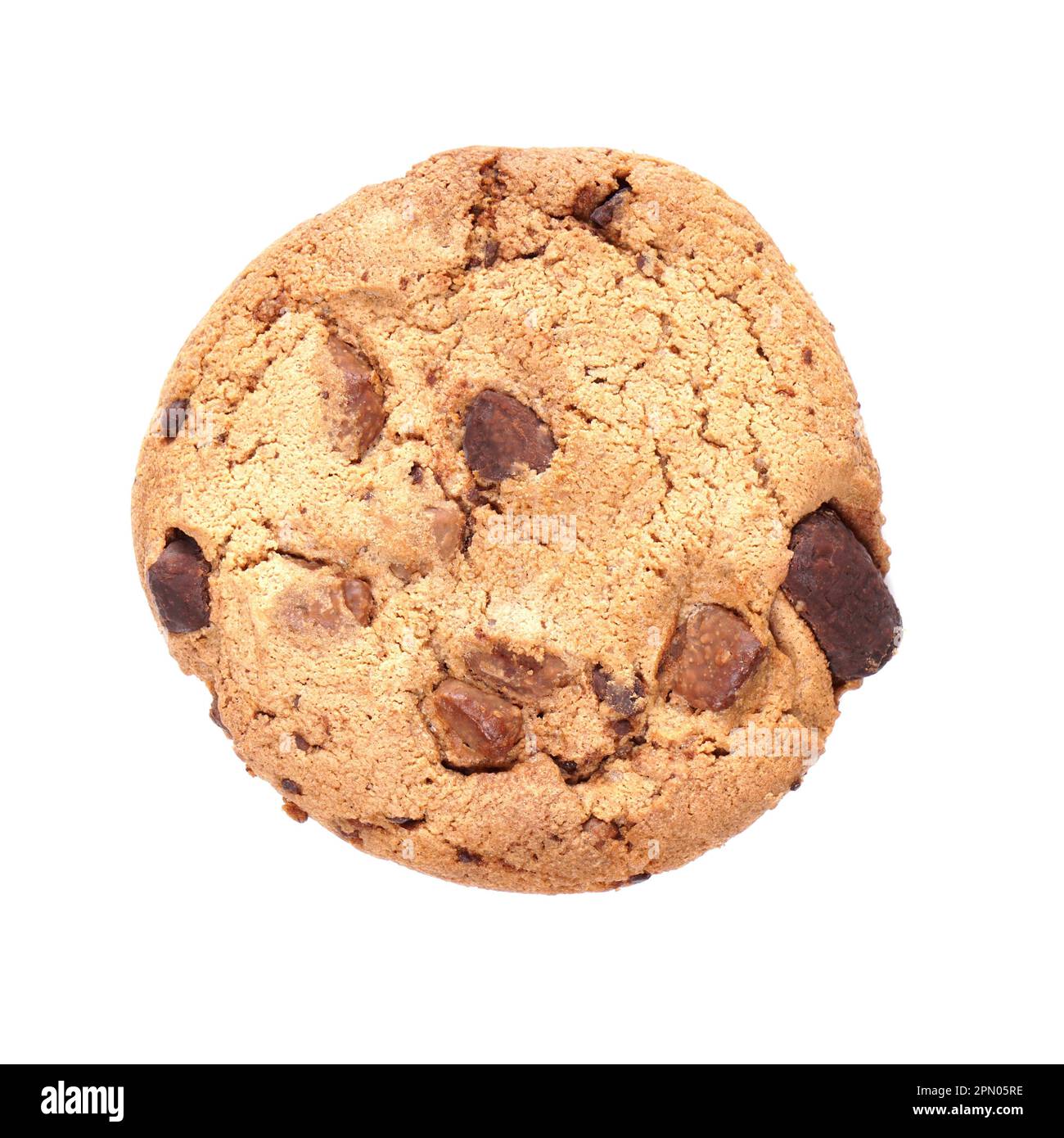 chocolate chip cookie isolated on white Stock Photo - Alamy