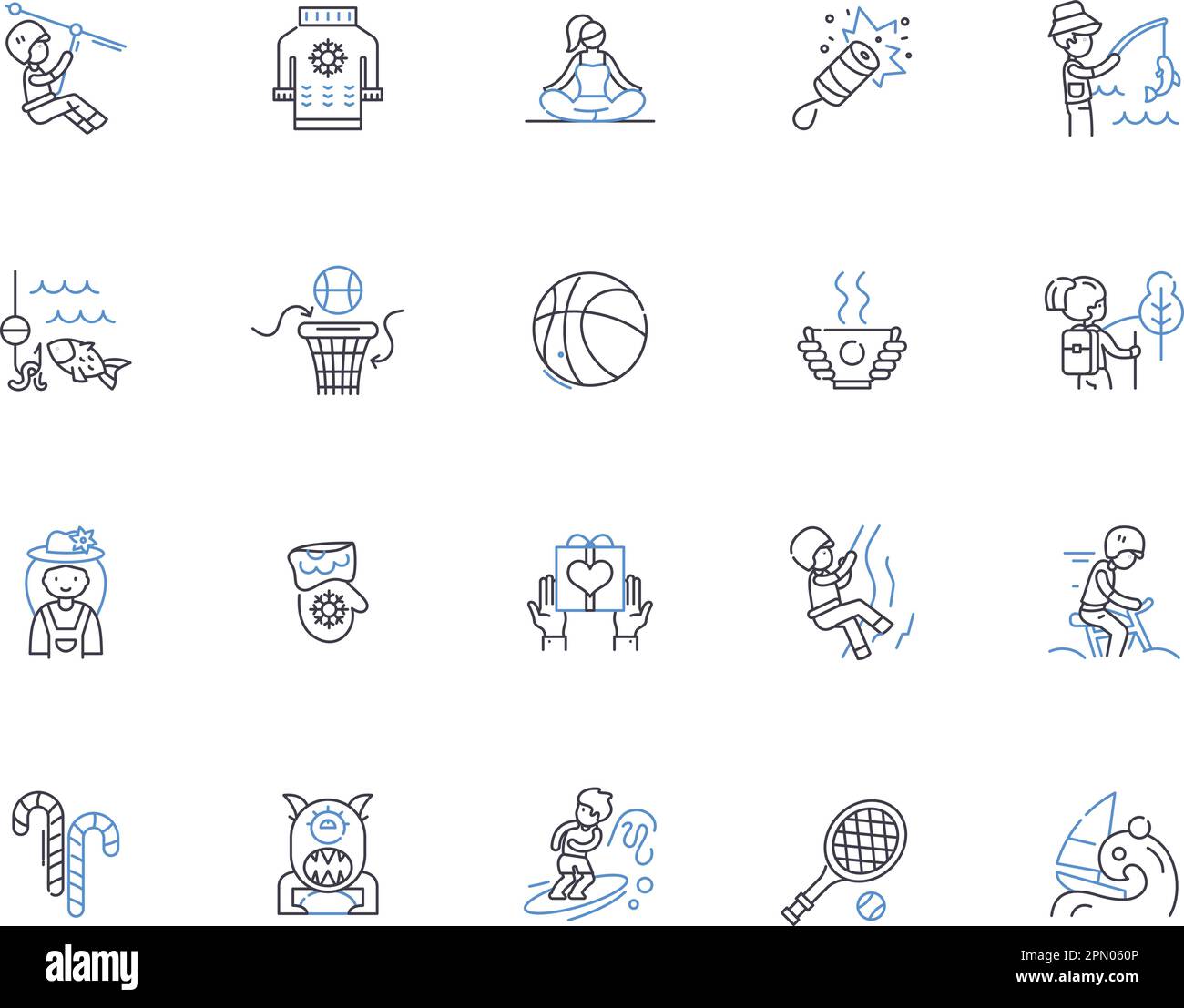 Active lifestyle outline icons collection. Active, Lifestyle ...