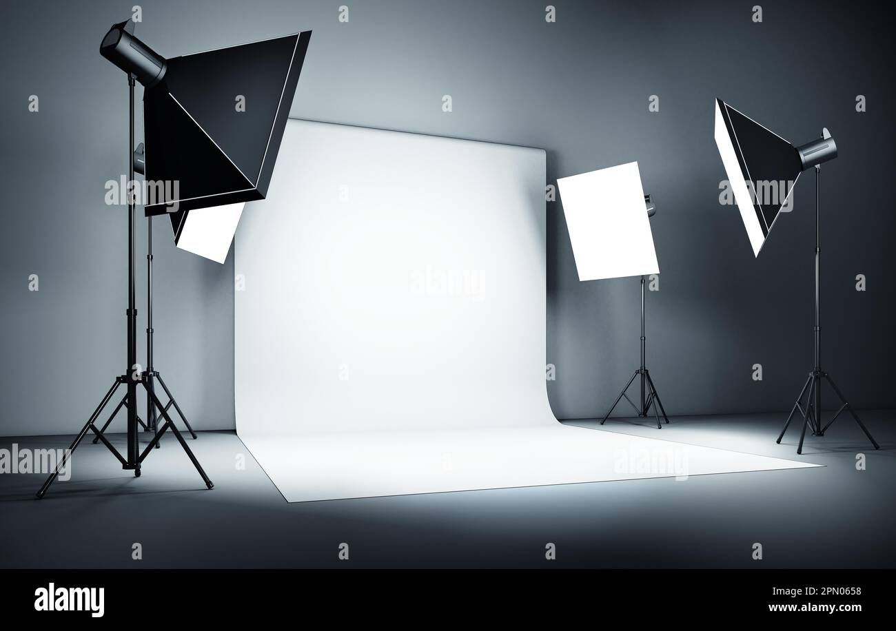 3d rendering of a studio background Stock Photo - Alamy