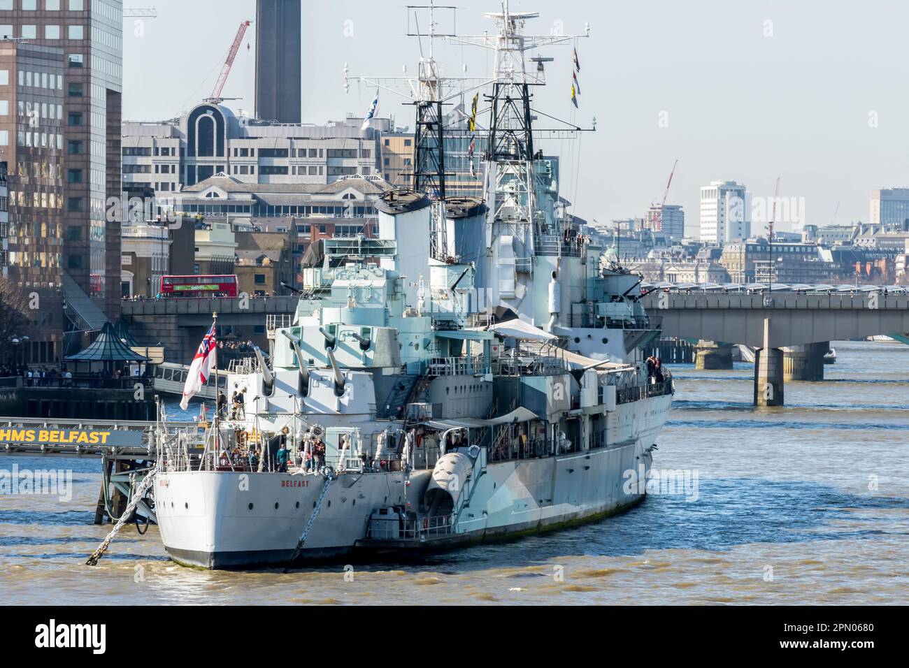 Battleship belfast hi-res stock photography and images - Alamy