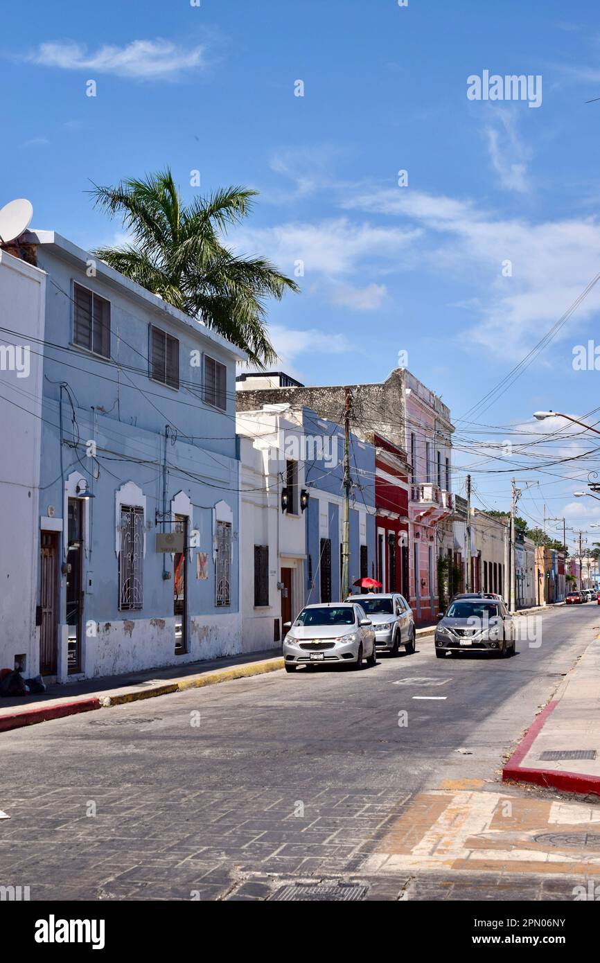 A colorful street in Merida, Yucatan, Mexico Stock Photo - Alamy