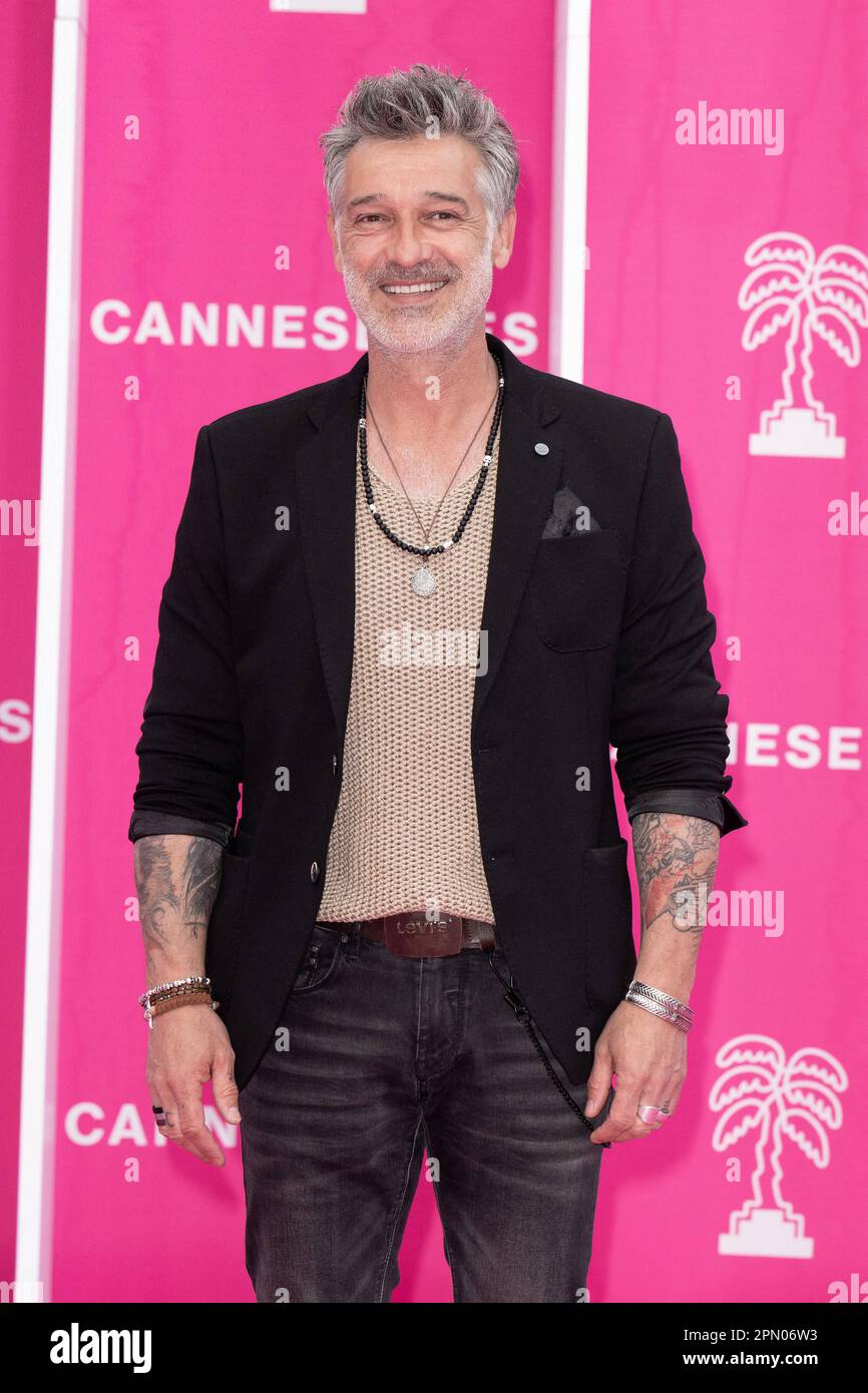 Cannes, France. 15th Apr, 2023. Stephane Blancafort poses on the pink ...
