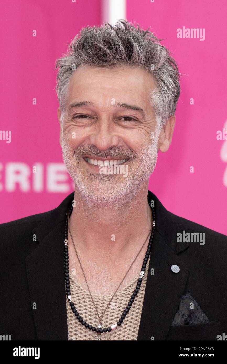 Cannes, France. 15th Apr, 2023. Stephane Blancafort poses on the pink ...