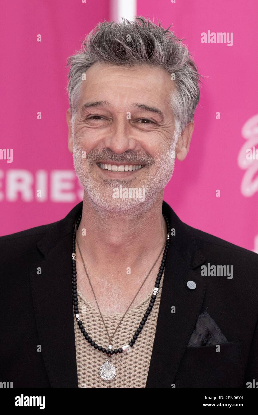 Cannes, France. 15th Apr, 2023. Stephane Blancafort poses on the pink ...