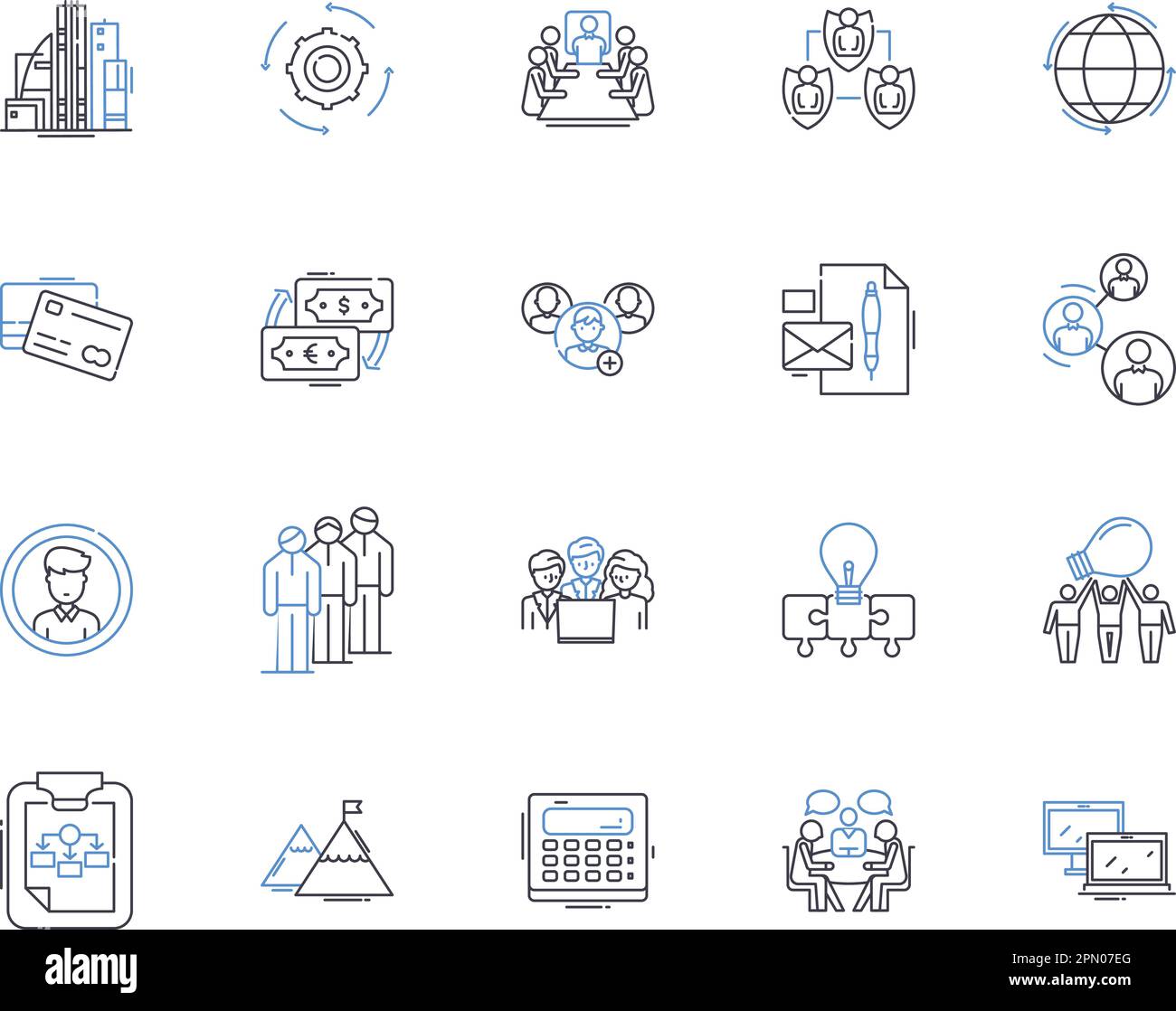Sharing Economy outline icons collection. Collaborative, Network, Exchange, Disintermediation ...