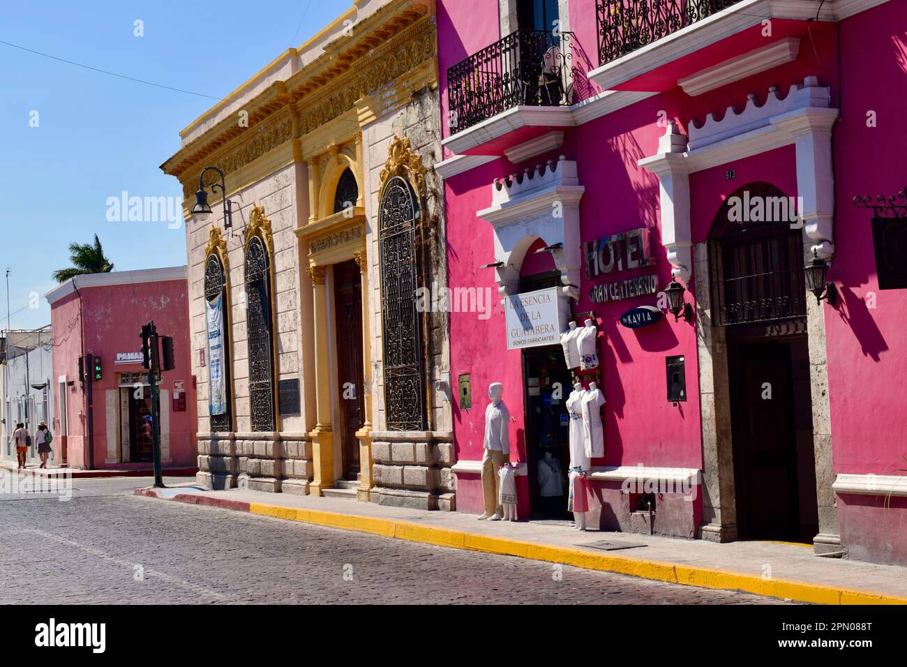 Beautifully restored and colorful buildings on 55th street in the ...