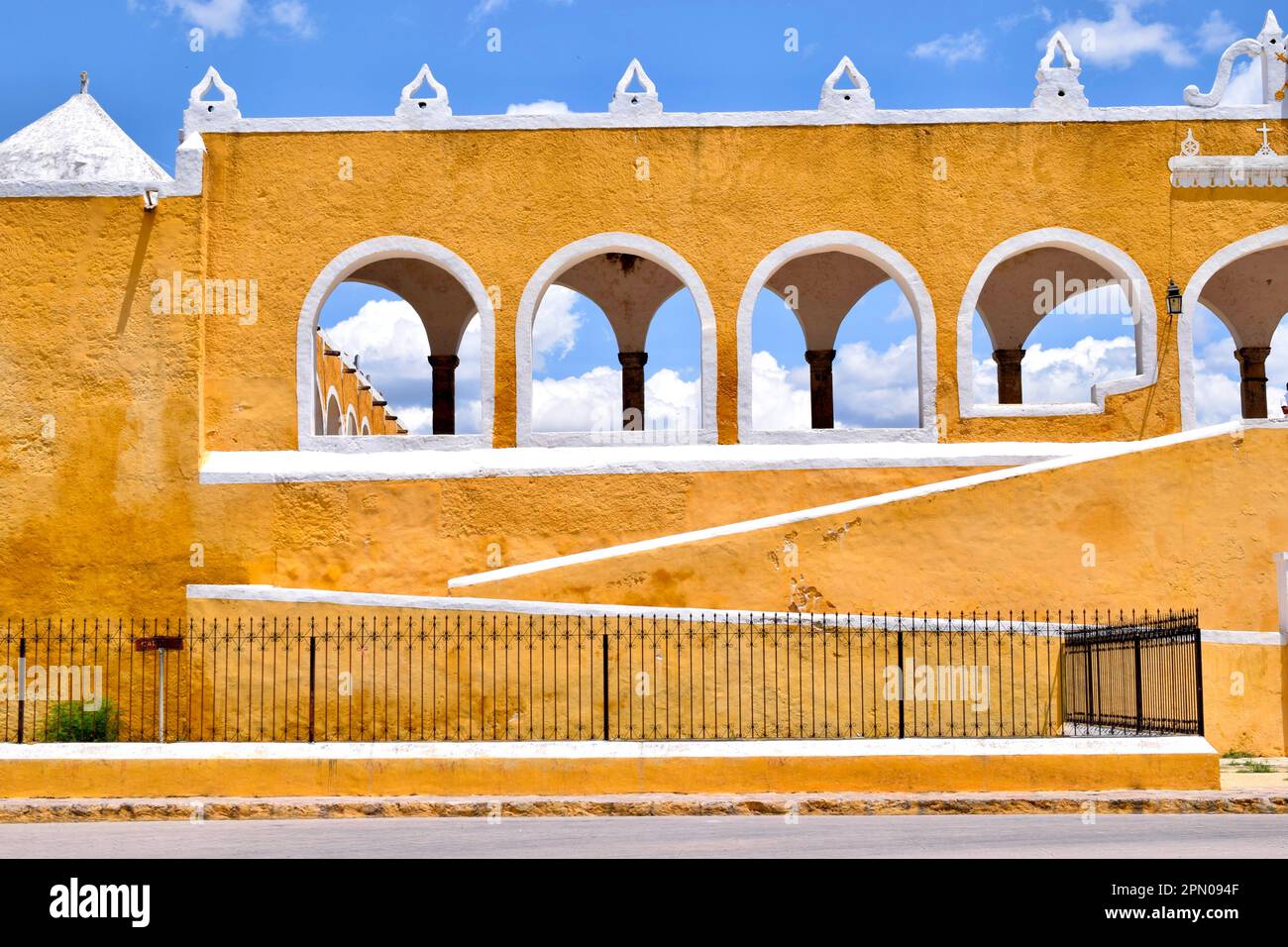 The arches of the San Antonio de Padua monastery in the historic ...