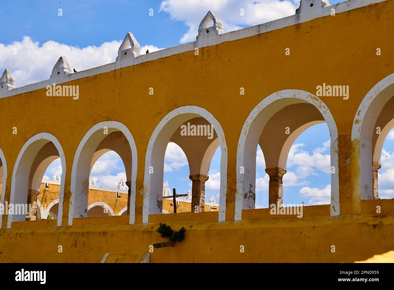 The arches of the San Antonio de Padua monastery in the historic ...