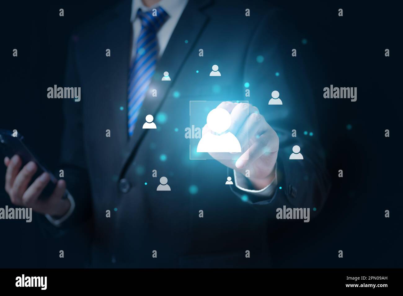 Teamwork and human resource management, People with teamwork icon Stock ...