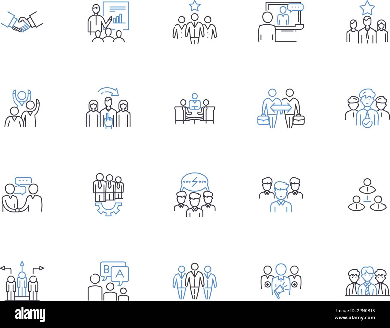 Team outline icons collection. Crew, Unit, Squad, Group, Collective ...