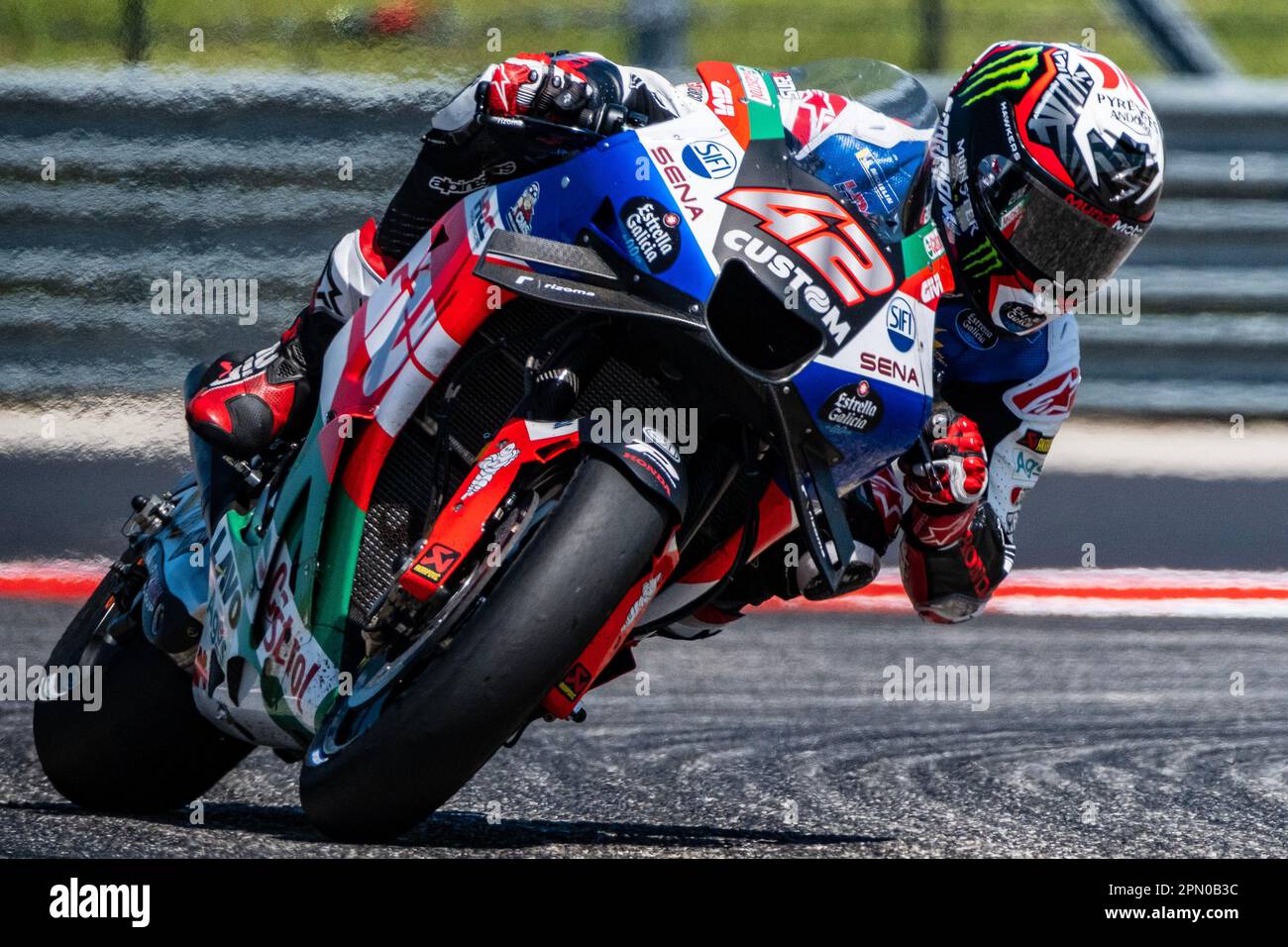 Texas, USA. 15th Apr, 2023. Alex Rins #42 with LCR Honda Castrol in ...
