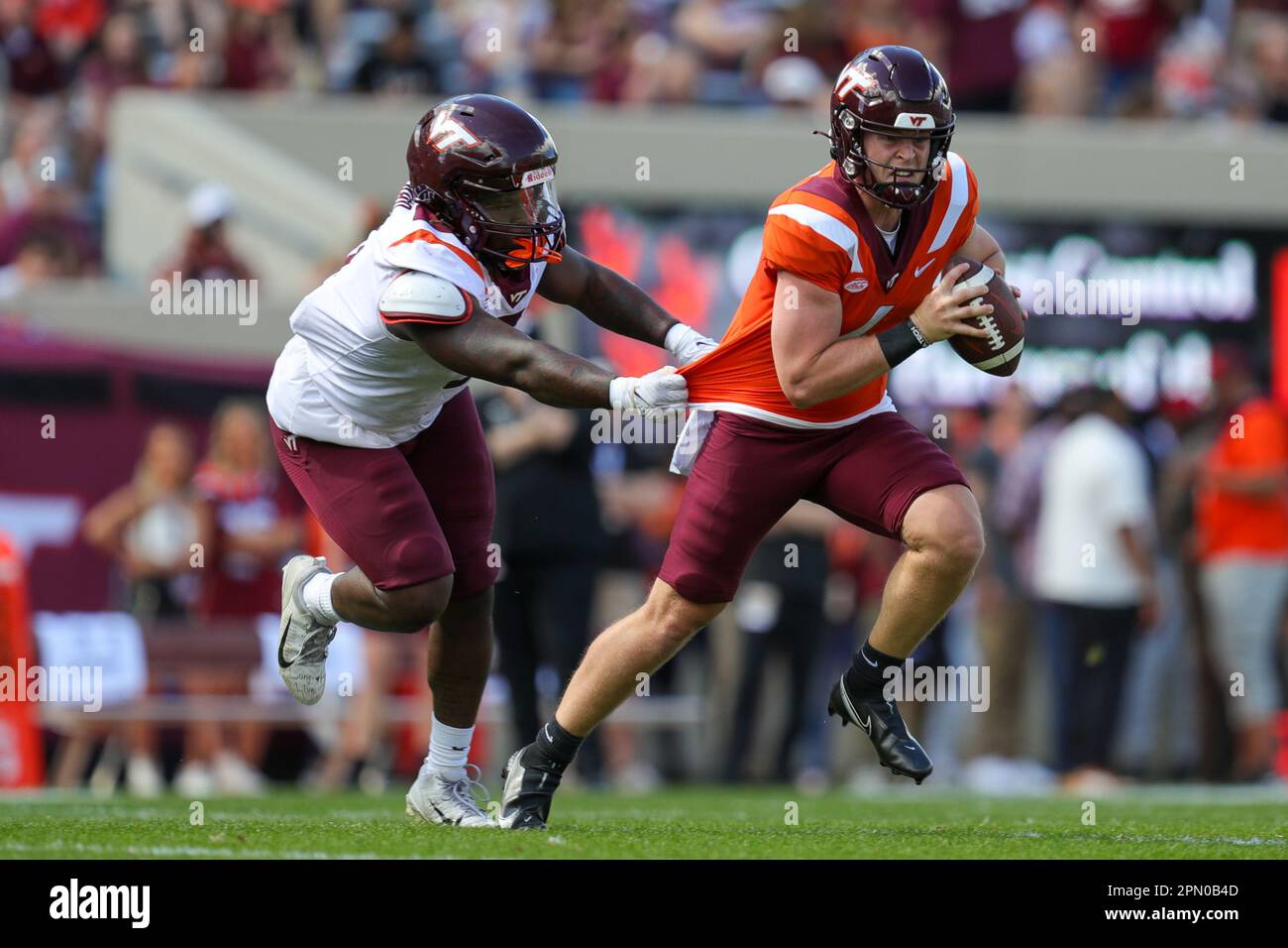 Blacksburg, USA. 15th Apr, 2023. April 15, 2023: Virginia Tech Hokies ...