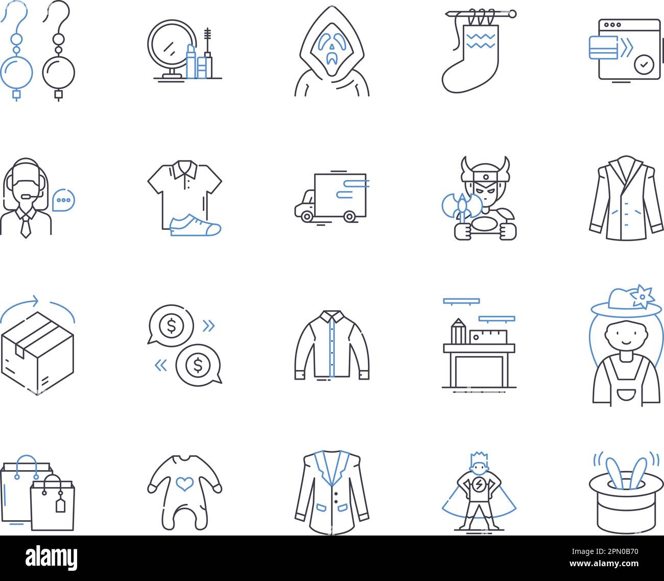 Fashion factory outline icons collection. Fashion, Factory, Garment ...