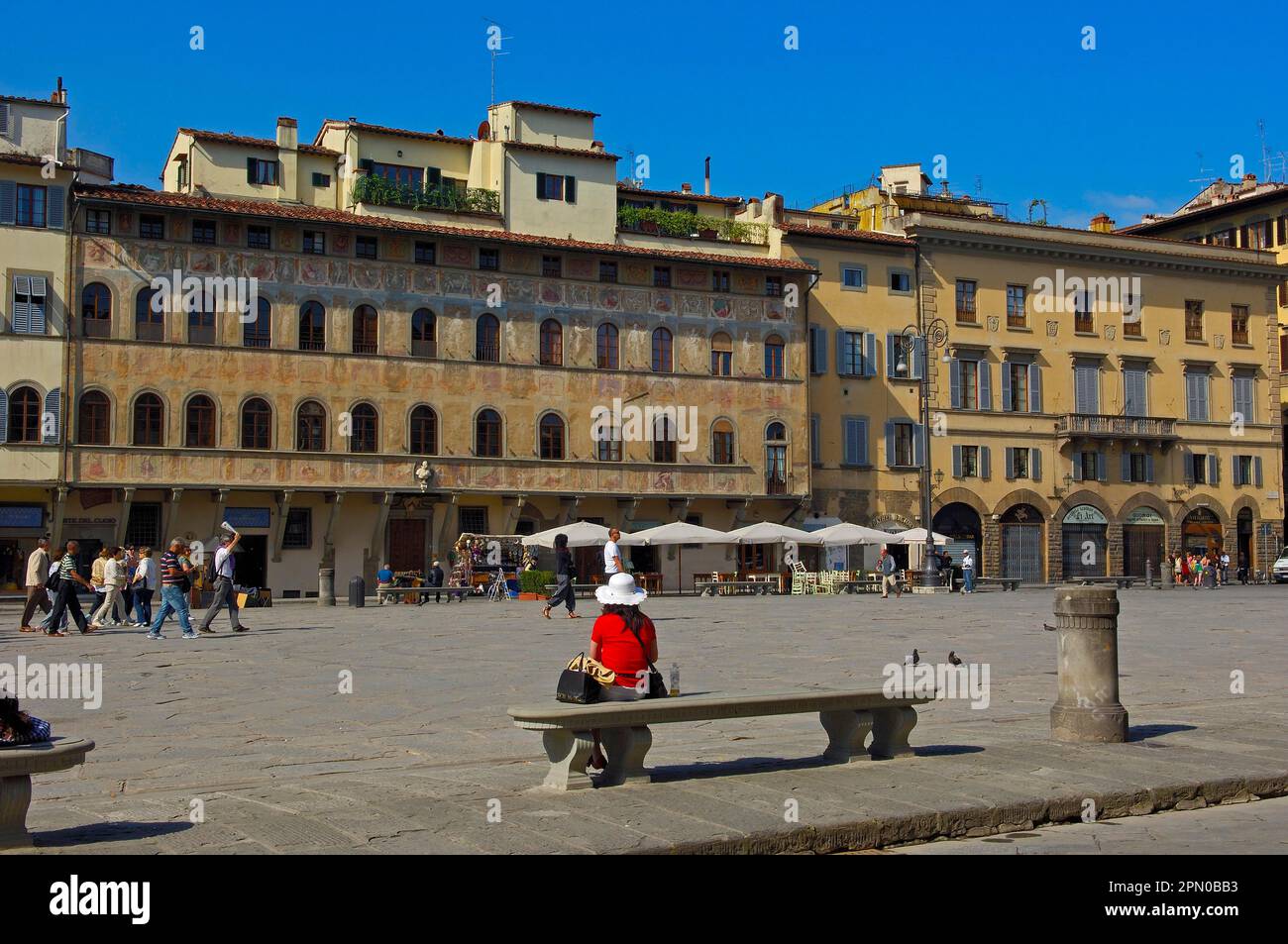 Santa Croce Square, Piazza di Santa Croce, Florence, Tuscany, Italy ...