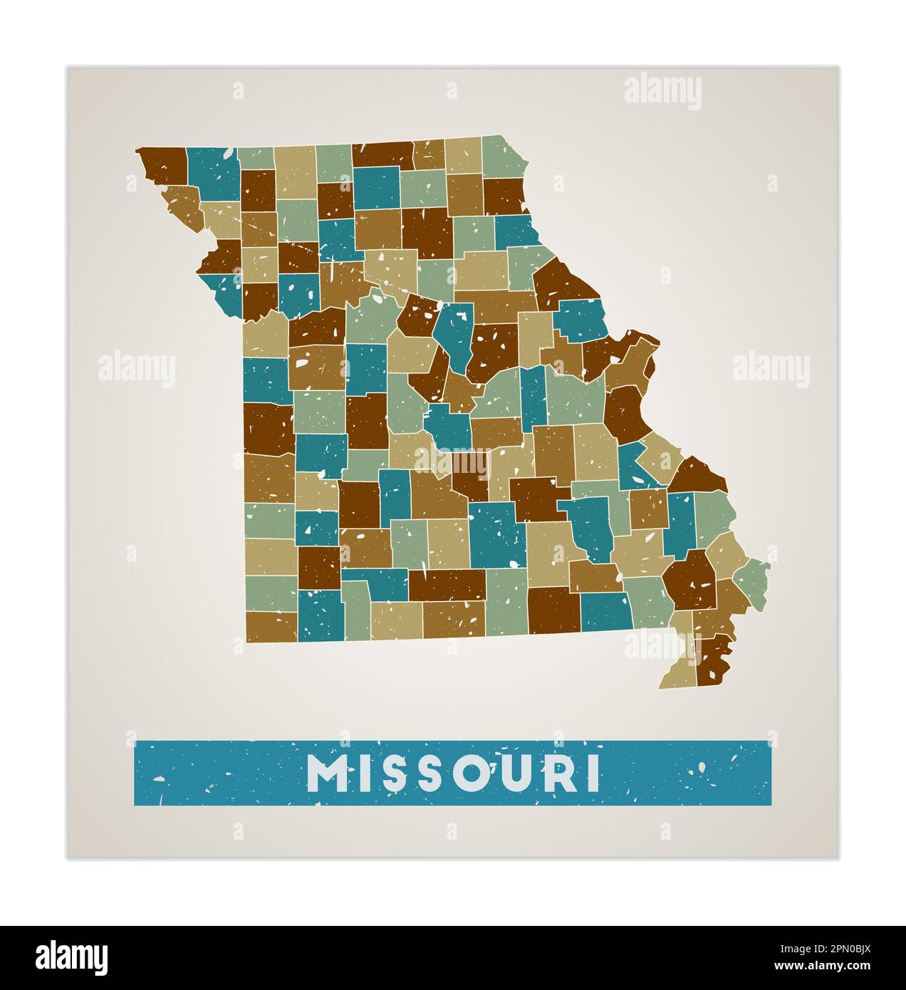 Mapa De Las Cuatro Regiones De Missouri