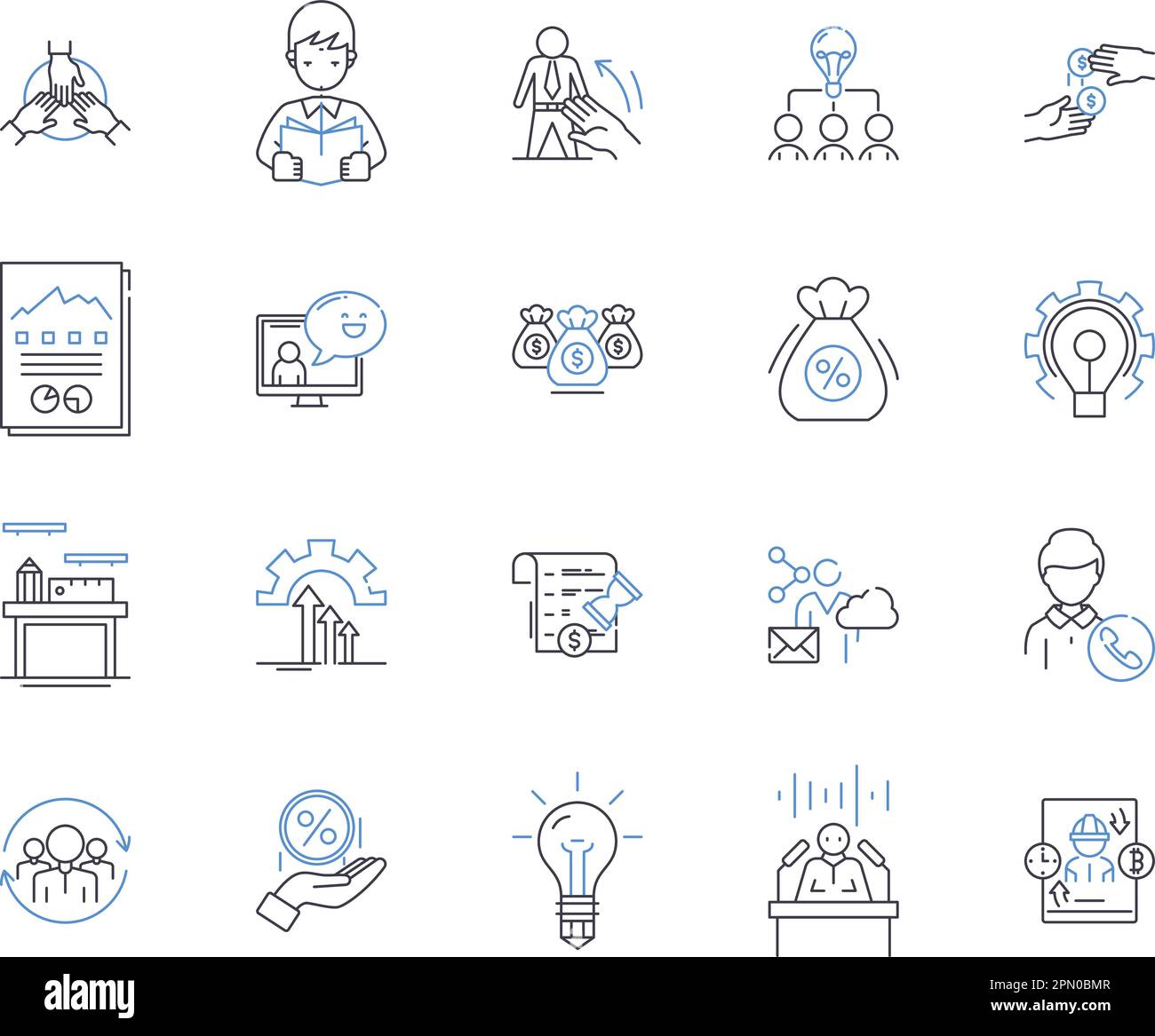 Efficiency And Effectiveness Icons