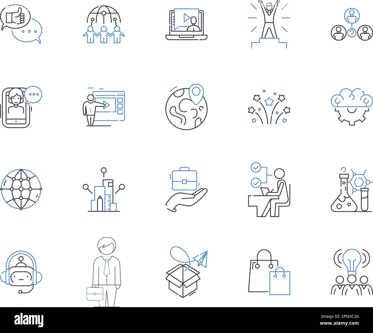 Innovation business outline icons collection. Entrepreneurship ... Innovation business outline icons collection. Entrepreneurship ...