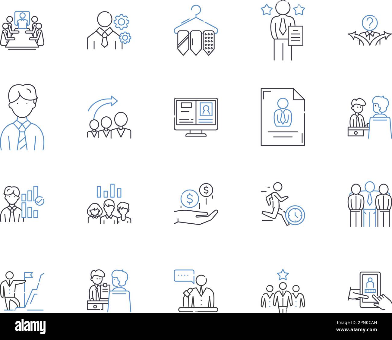 Office coworkers outline icons collection. Colleagues, Coworkers ...