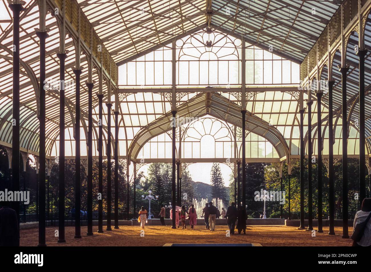 Largest glass house in India at Lal Bagh botanical gardens in Bengaluru ...