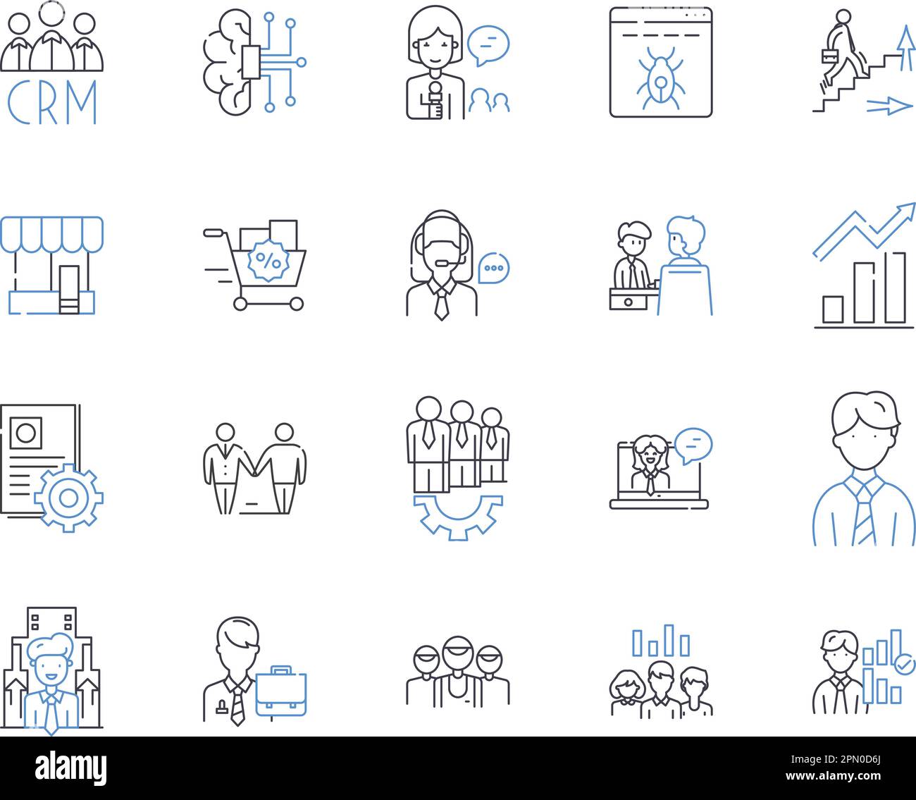 Mentorship Outline Icons Collection Mentoring Tutelage Guiding