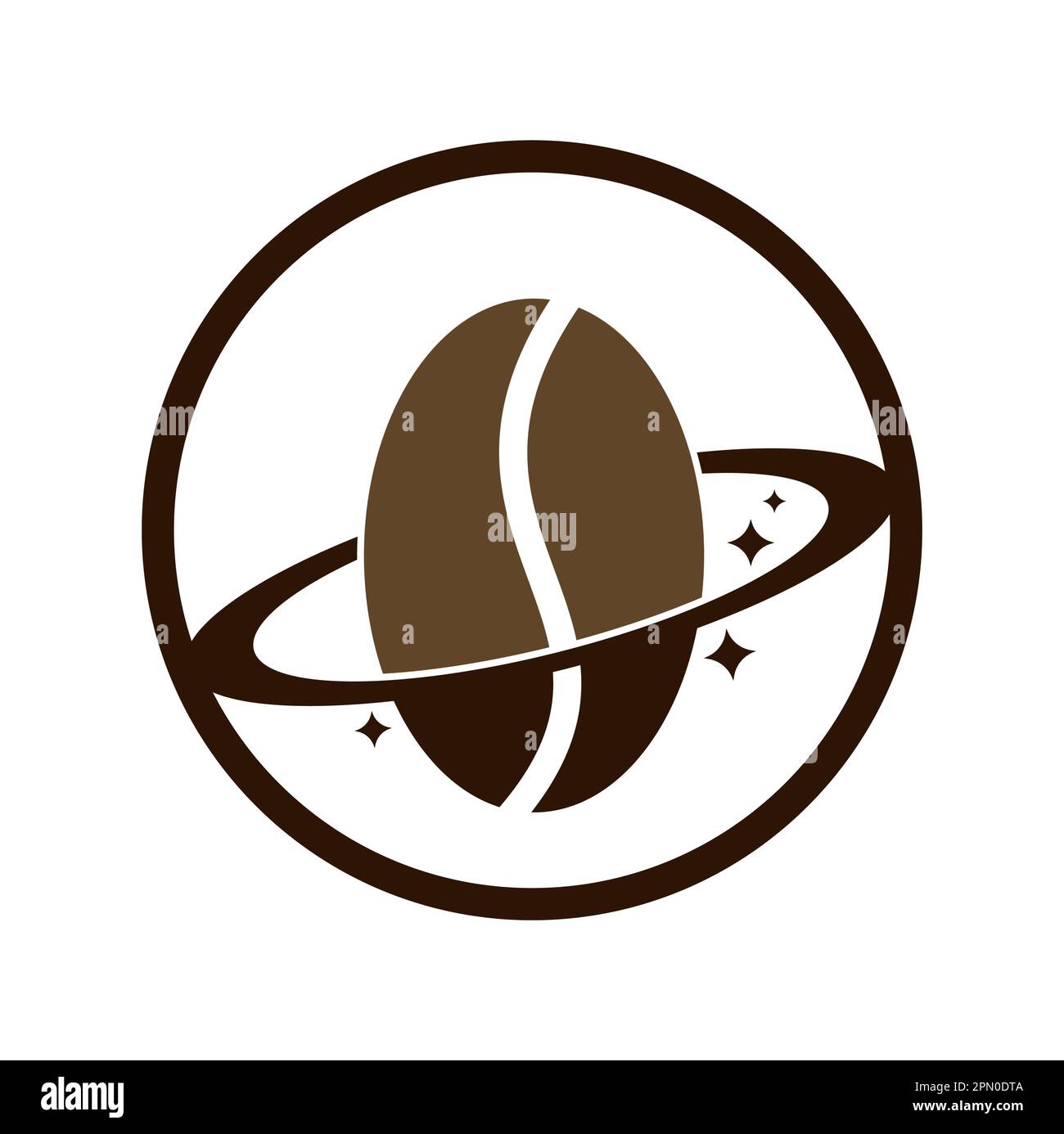 planet coffee logo Stock Vector Image & Art - Alamy