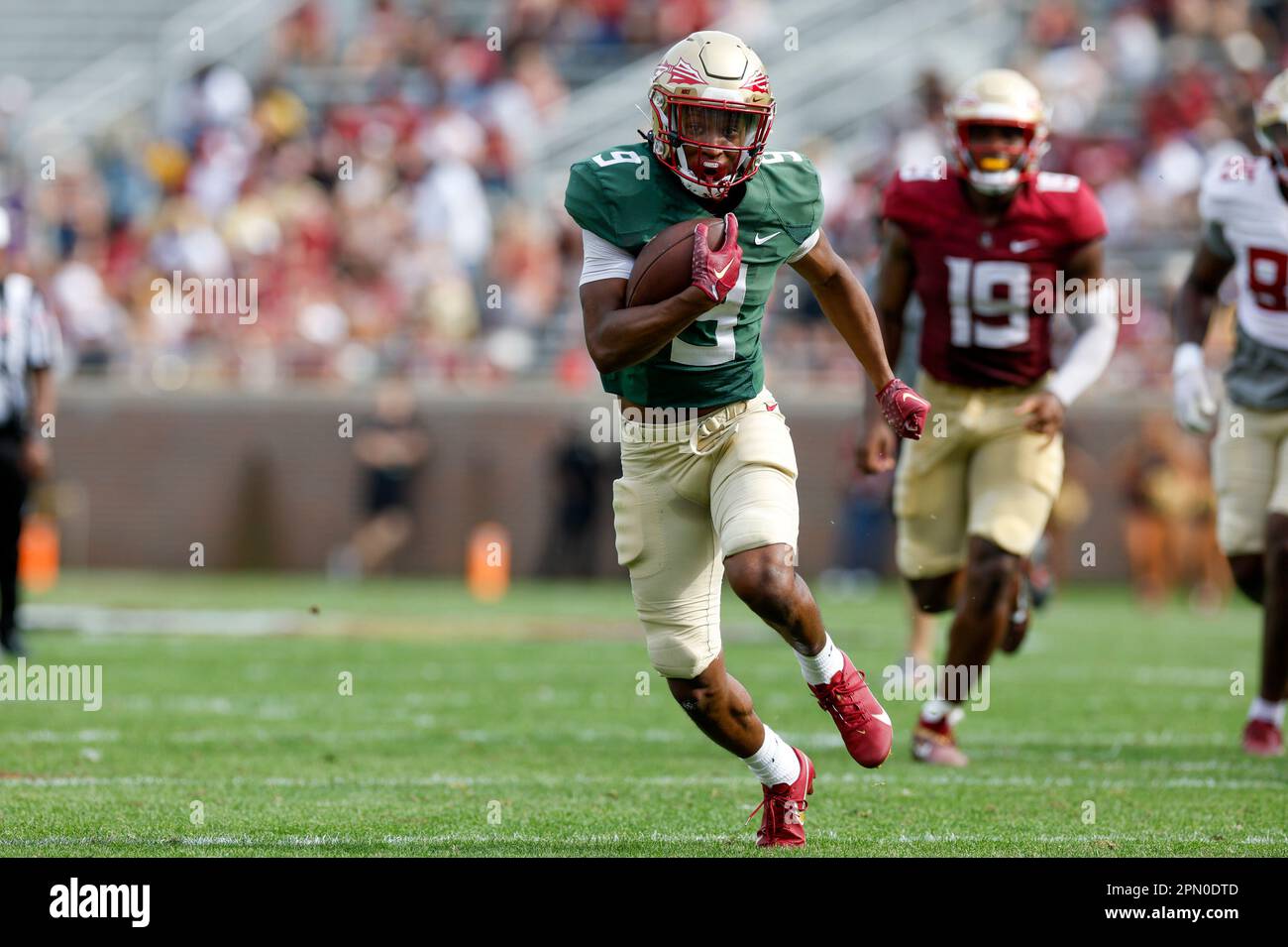 TALLAHASSEE, FL - APRIL 15: Florida State Seminoles running back ...
