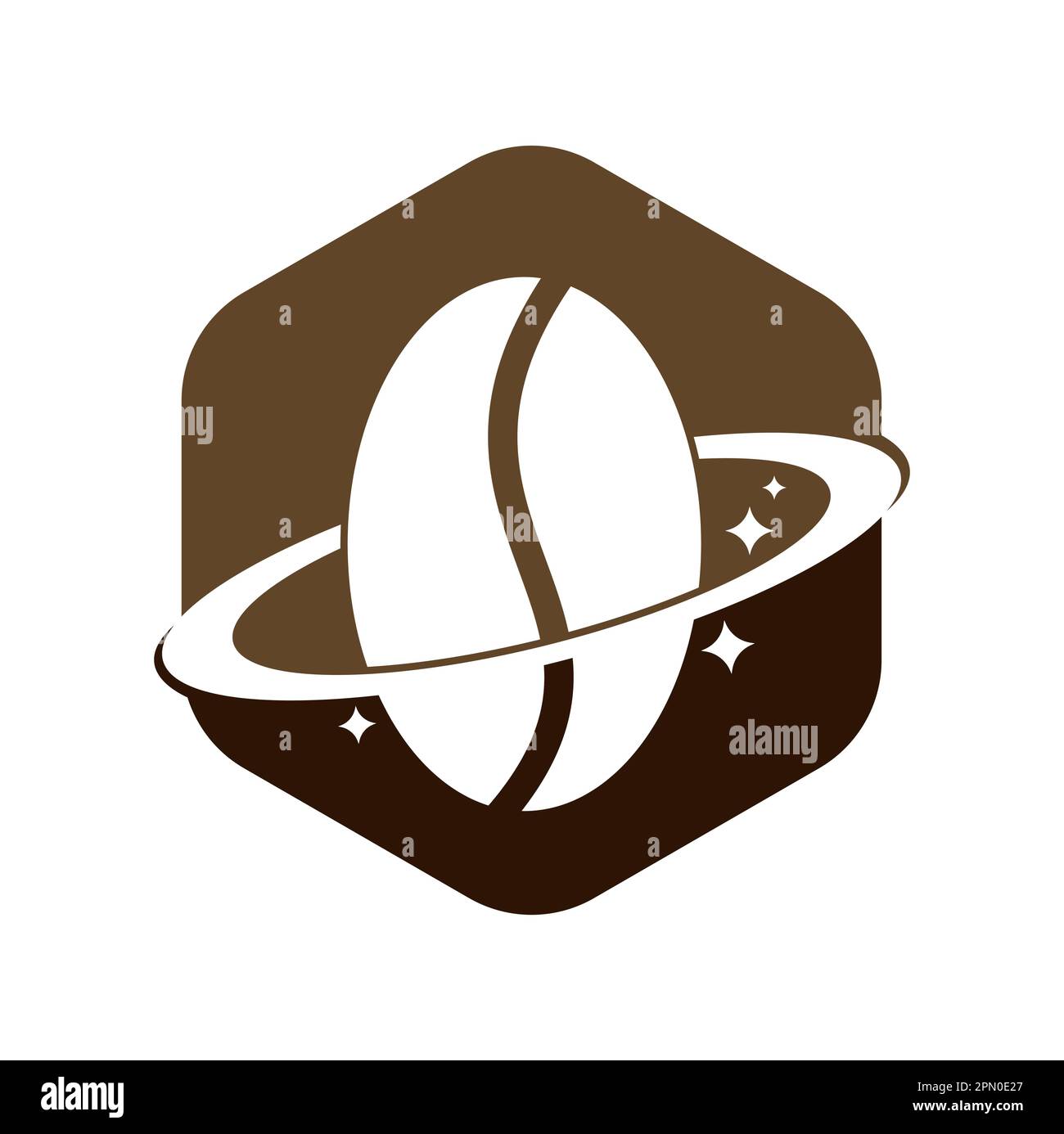 planet coffee logo Stock Vector Image & Art - Alamy