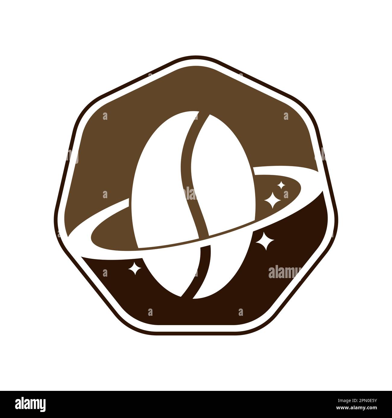 planet coffee logo Stock Vector Image & Art - Alamy