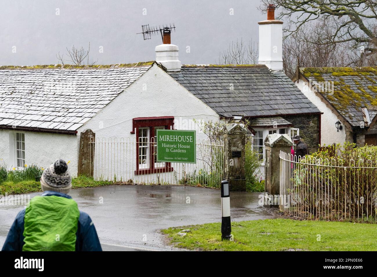 Mirehouse Historic House and Gardens entrance, Mirehouse, Keswick, Lake ...